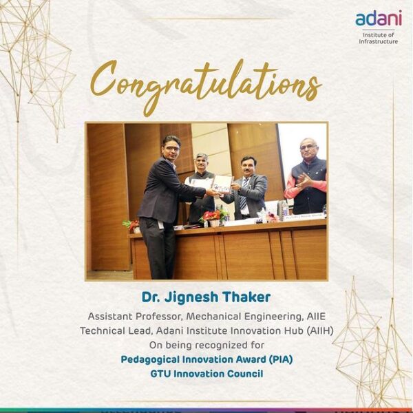 We extend our heartiest congratulations to Dr. Jignesh Thaker on being ...