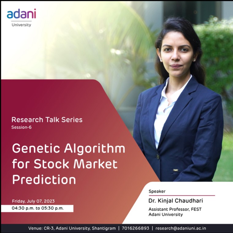 Genetic Algorithm for Stock Market Prediction – Adani University Genetic Algorithm for Stock Market Prediction – Adani University