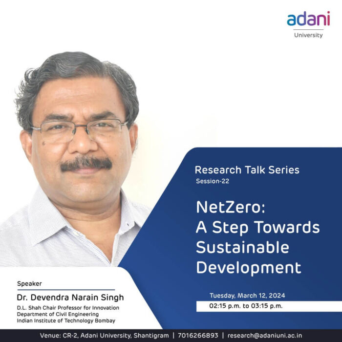 NetZero: A Step Towards Sustainable Development – Adani University