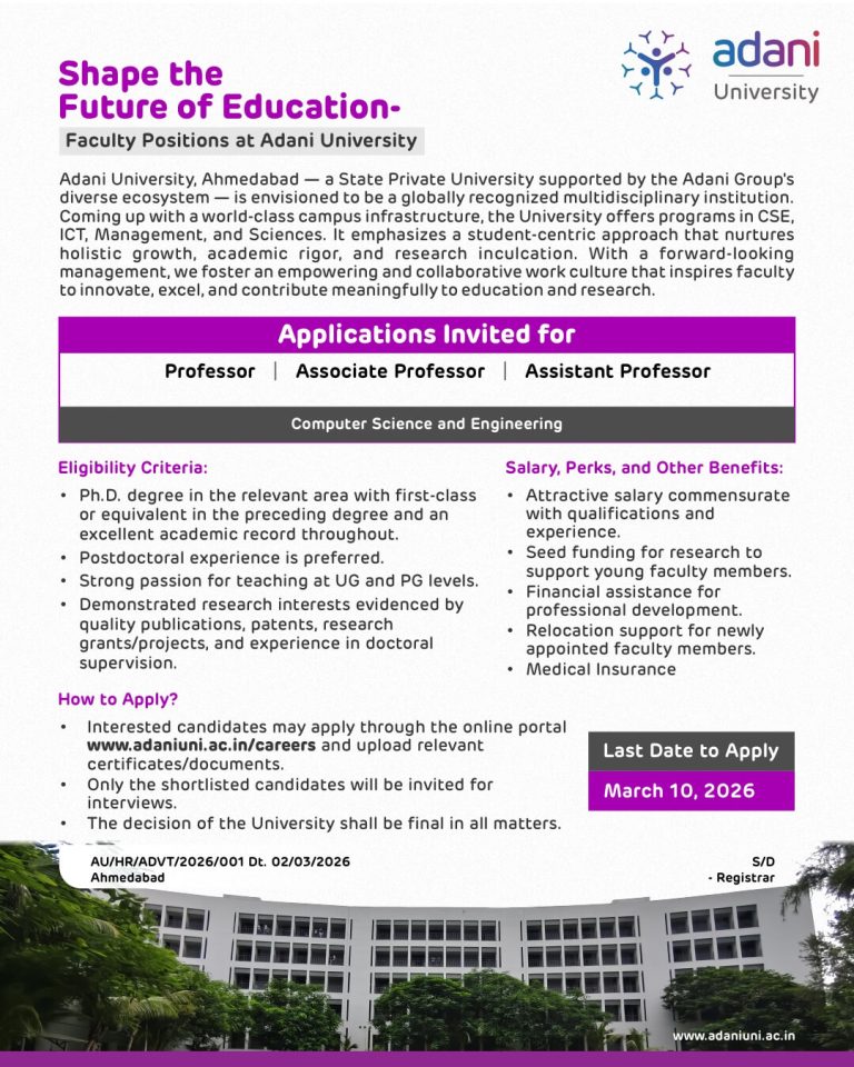 Careers – Adani University